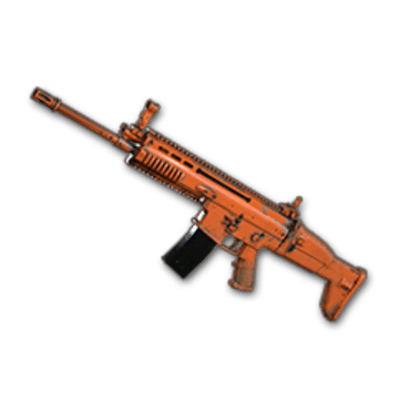 Skin d'arme: Rugged (Orange) - SCAR-L - Découvrez le monde de PUBG